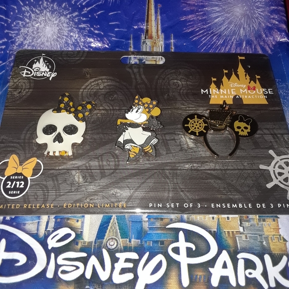 Disney | Other | Disney Minnie Mouse Pirate Pin Set | Poshmark